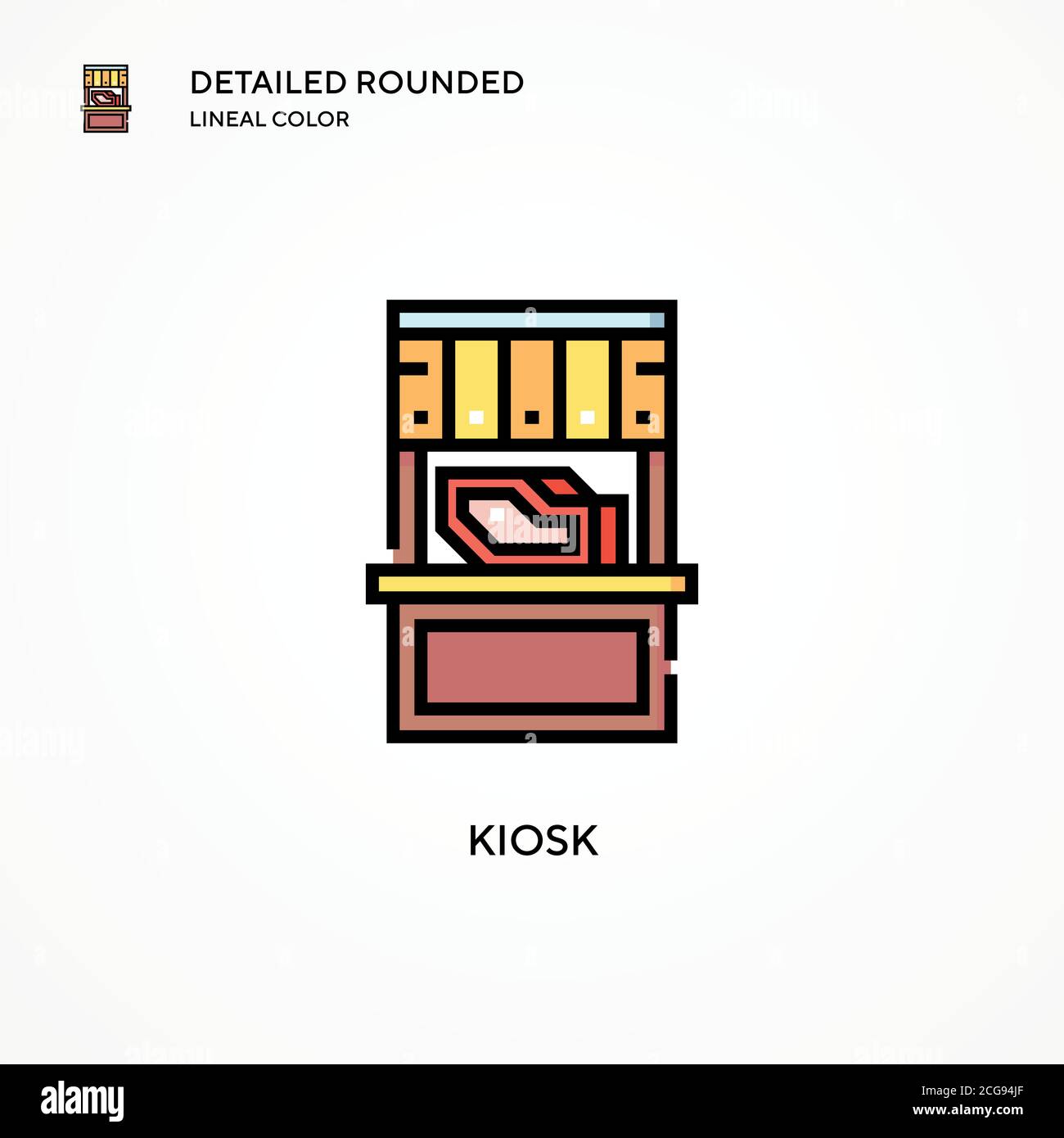 Kiosk vector icon. Modern vector illustration concepts. Easy to edit ...