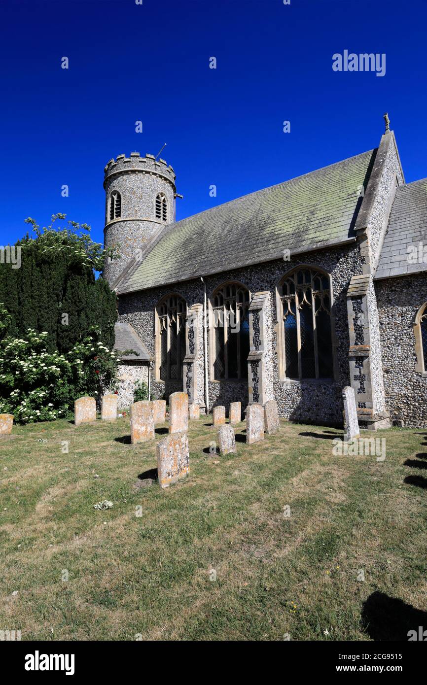 St Mary the Virgin church, Weeting village, Norfolk, England Stock ...