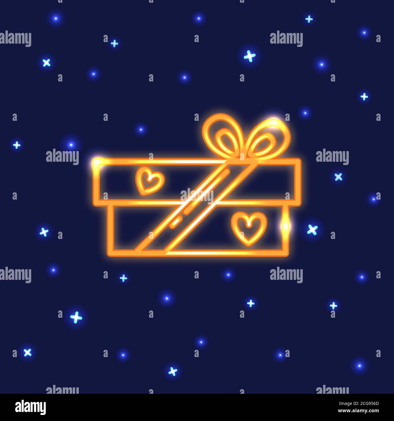 Glowing neon line no pack Stock Vector Images - Alamy
