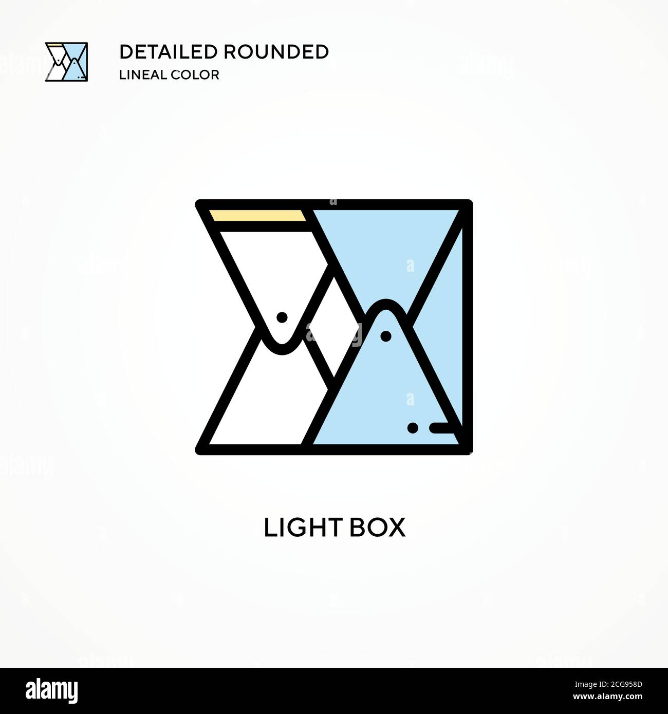 Light box vector icon. Modern vector illustration concepts. Easy to ...