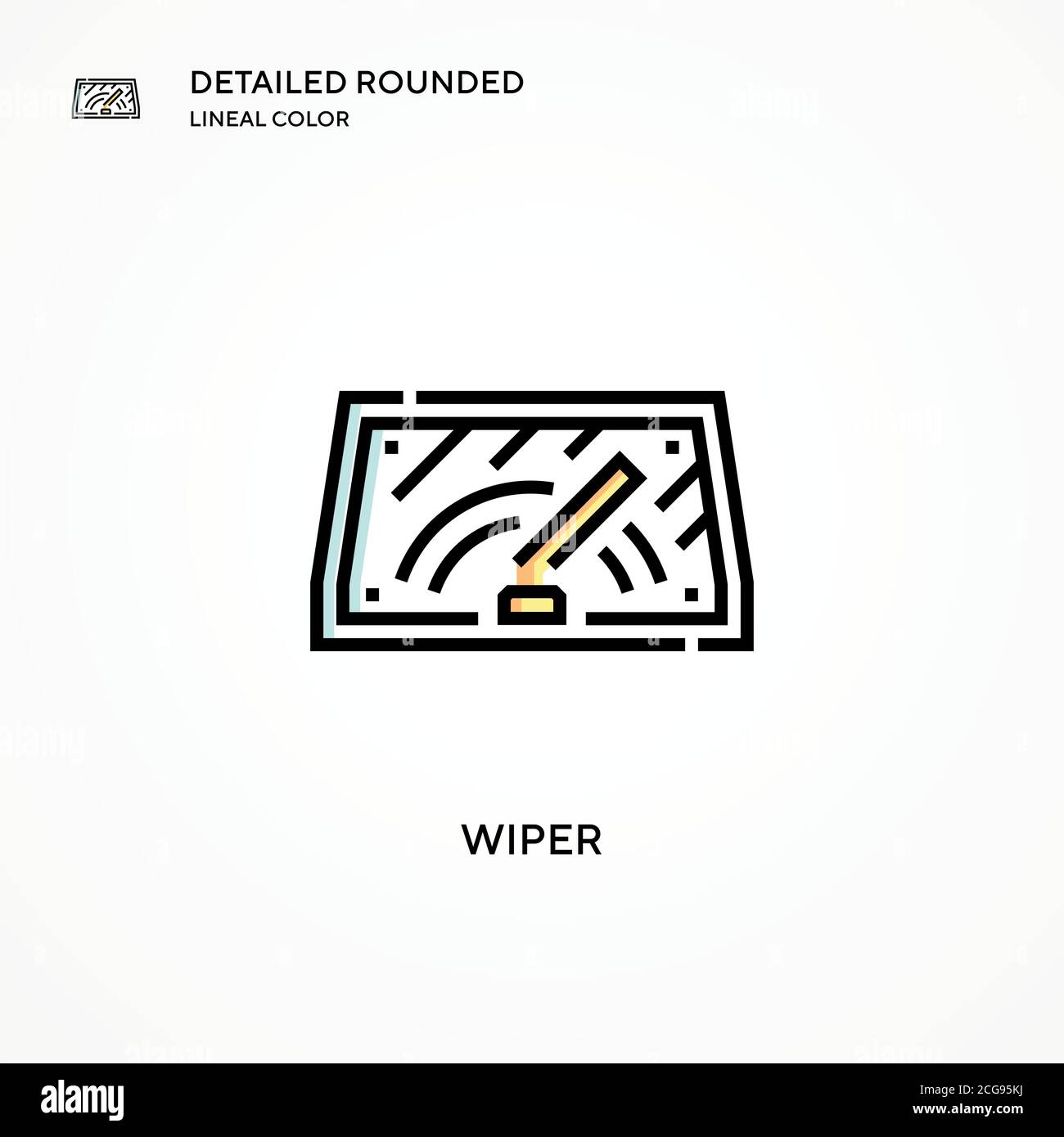 Wiper vector icon. Modern vector illustration concepts. Easy to edit ...