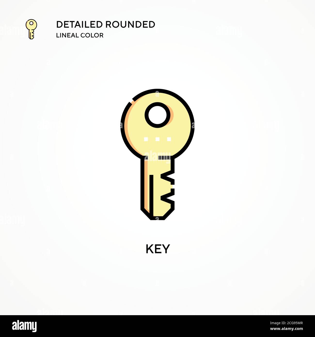 Key vector icon. Modern vector illustration concepts. Easy to edit and ...