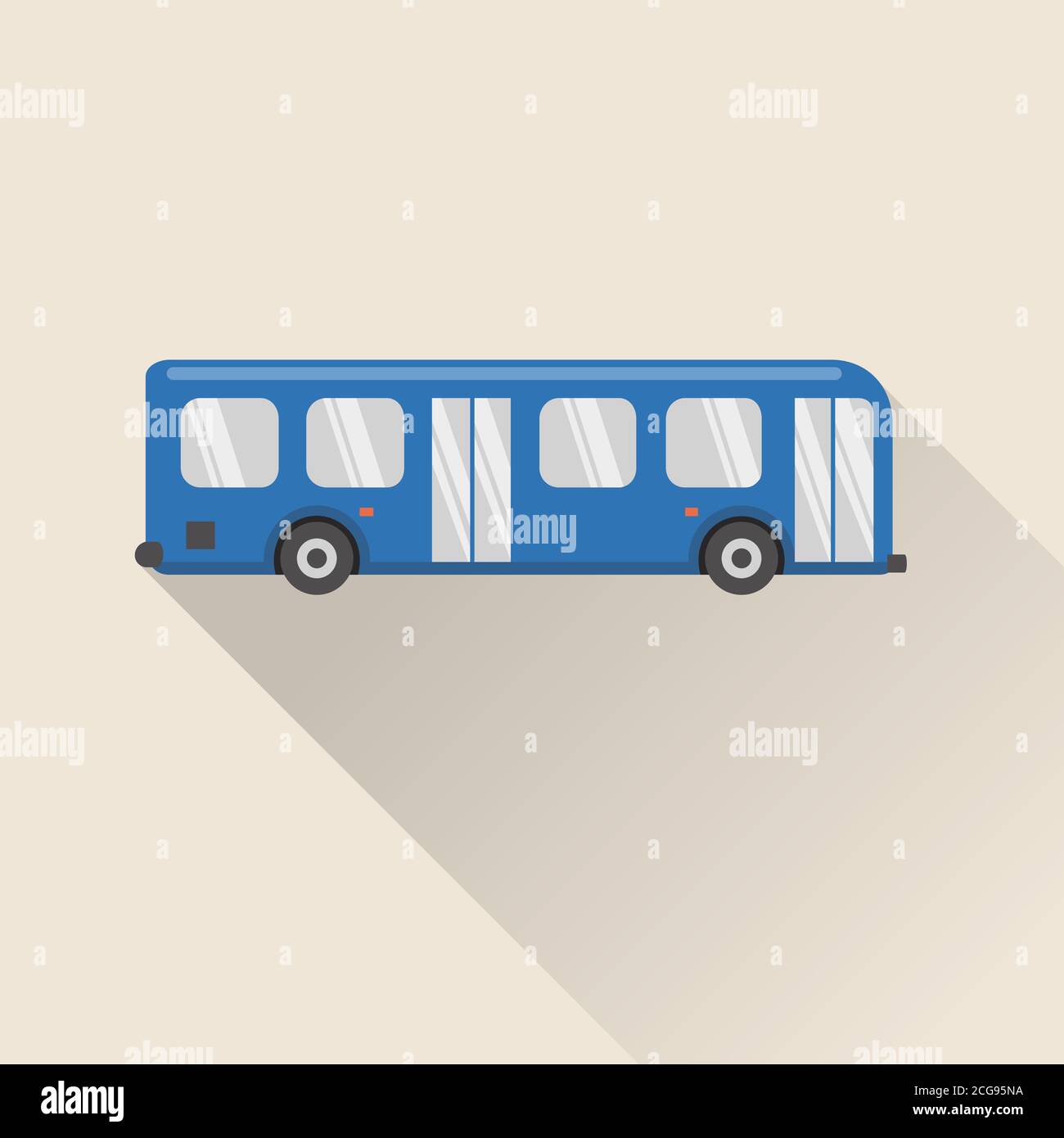 Flat style bus icon Stock Vector Image & Art - Alamy