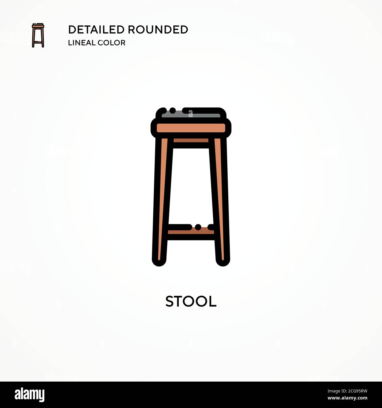White bar stools Stock Vector Images - Alamy