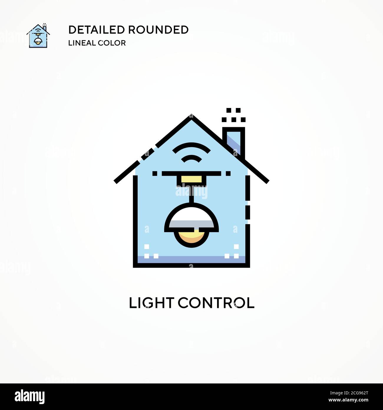 Light control vector icon. Modern vector illustration concepts. Easy to ...