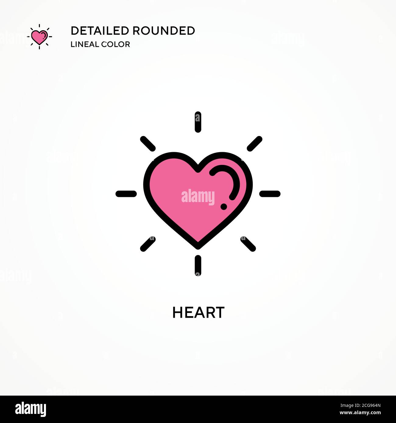Heart vector icon. Modern vector illustration concepts. Easy to edit ...