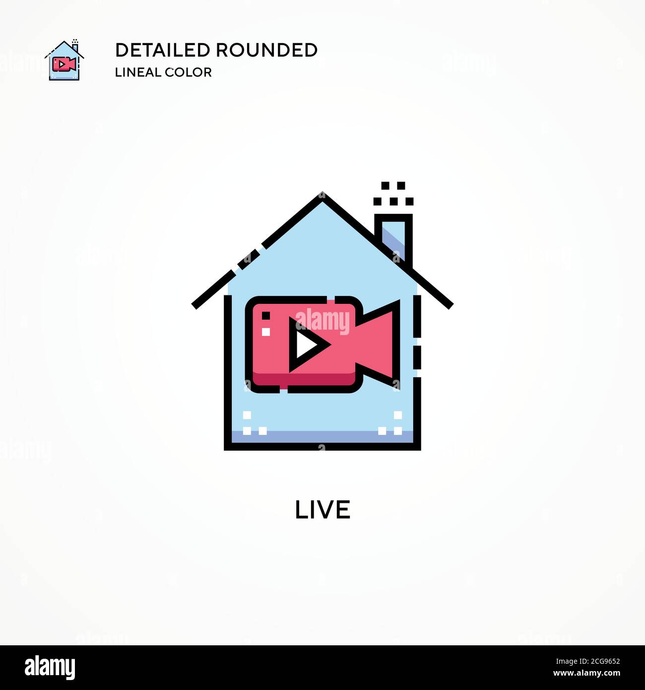 Live vector icon. Modern vector illustration concepts. Easy to edit and ...