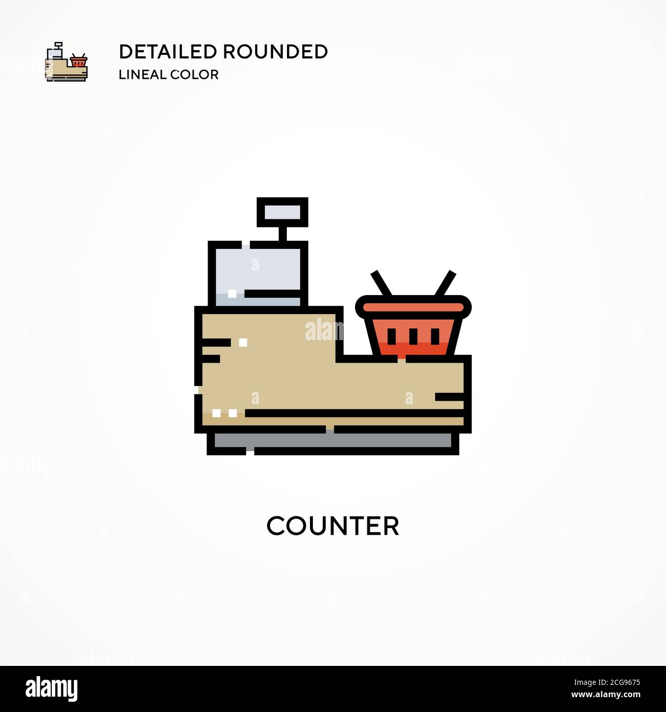 Counter vector icon. Modern vector illustration concepts. Easy to edit ...