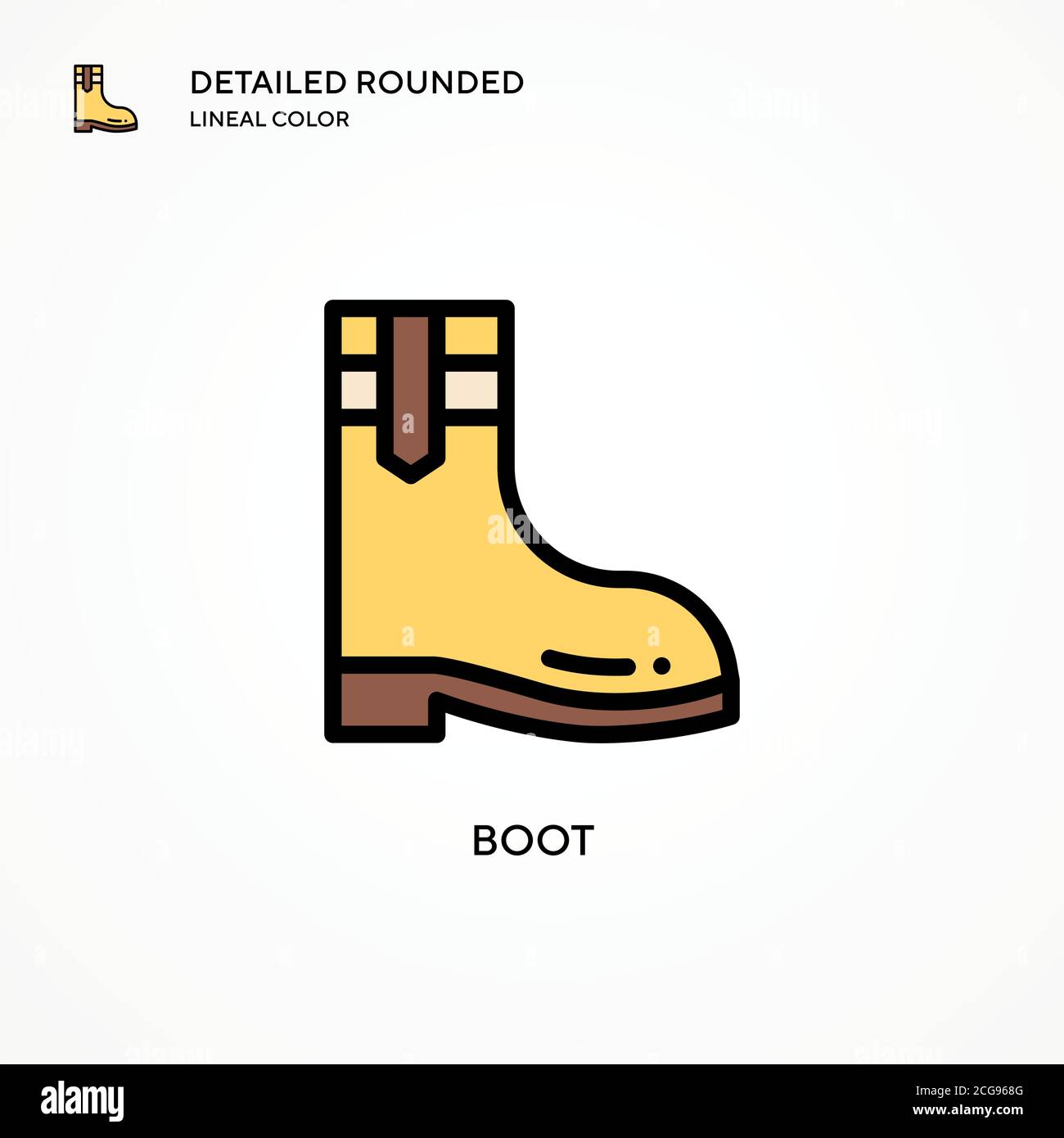 Boot vector icon. Modern vector illustration concepts. Easy to edit and ...