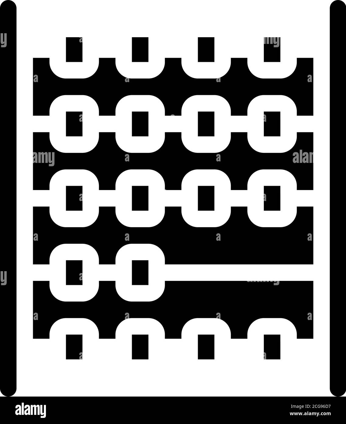 abacus counter glyph icon vector isolated illustration Stock Vector ...