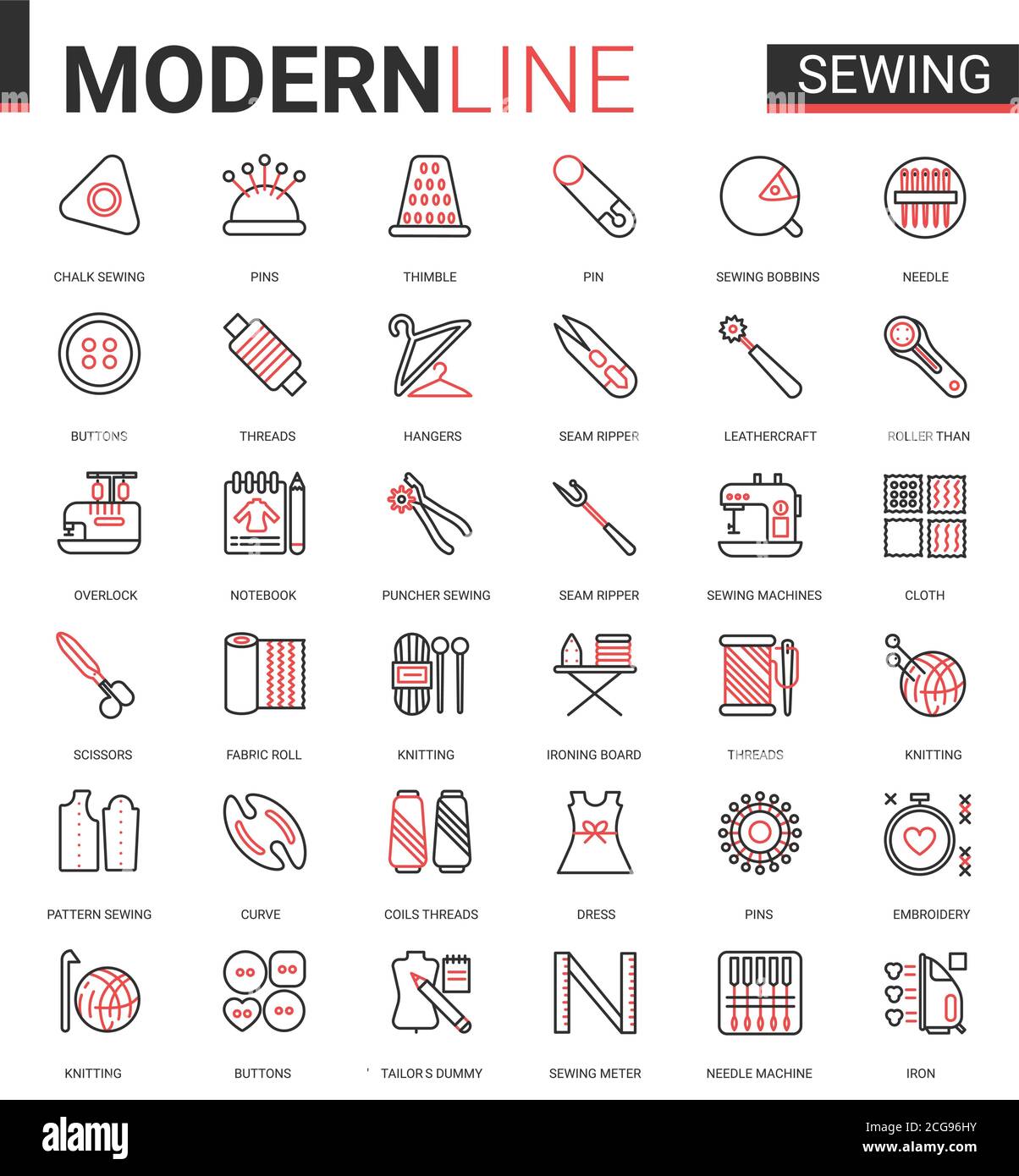 Sewing machine app icon Stock Vector Images - Alamy