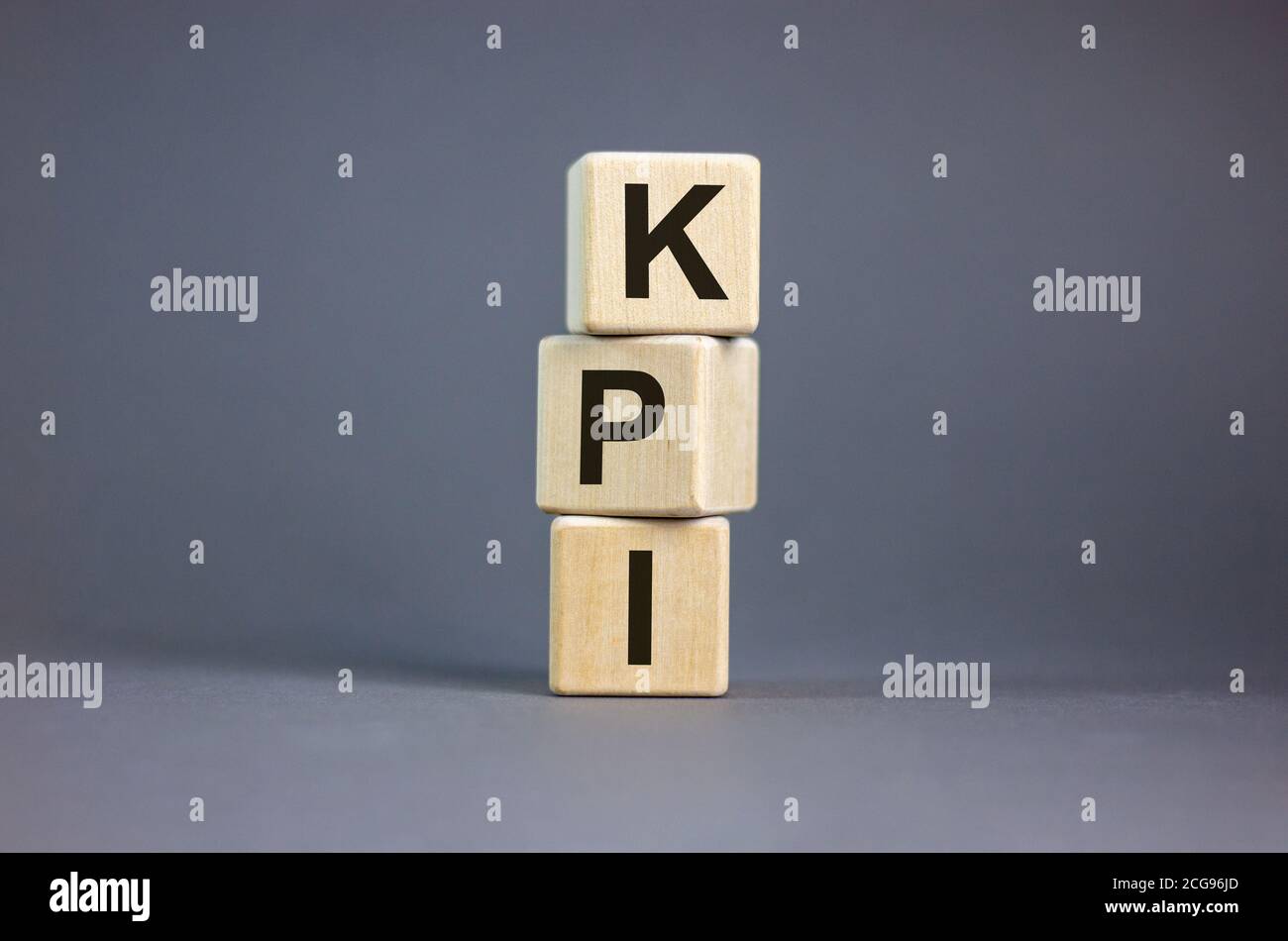 Concept Word Kpi Key Performance Indicator On Cubes On A Beautiful