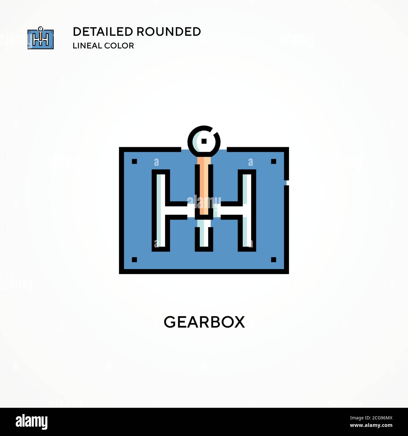 Gearbox vector icon. Modern vector illustration concepts. Easy to edit ...