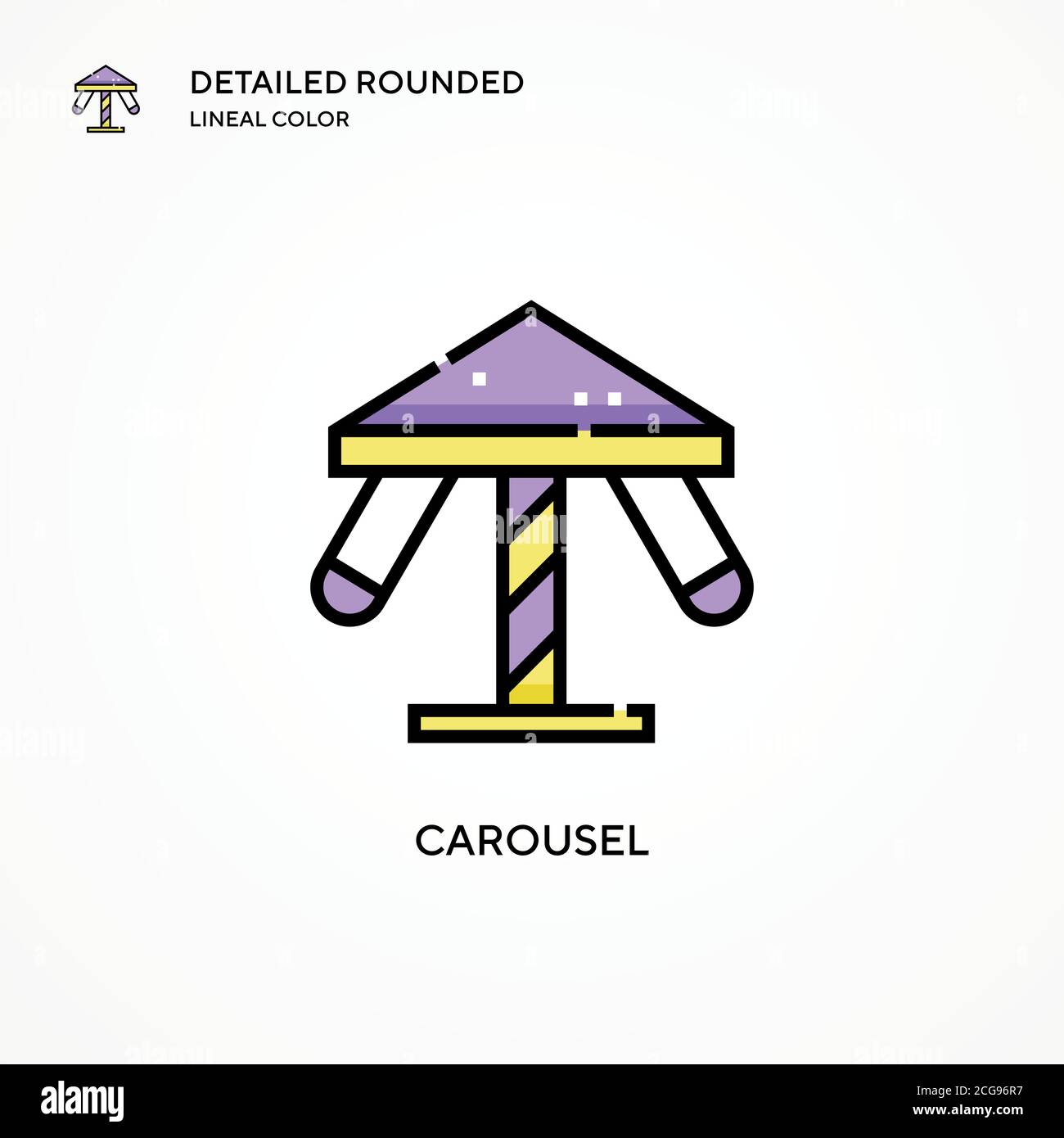 Carousel vector icon. Modern vector illustration concepts. Easy to edit ...