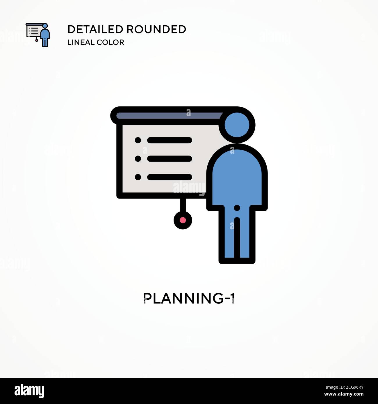 Planning-1 vector icon. Modern vector illustration concepts. Easy to ...