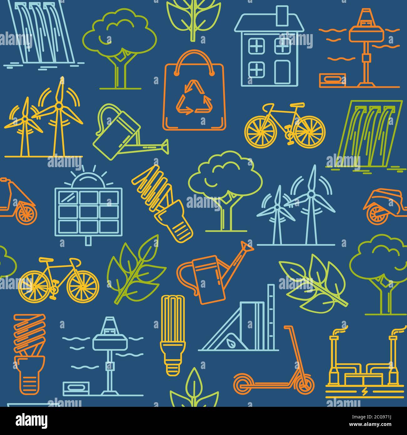 Seamless renewable energy Stock Vector Images - Alamy