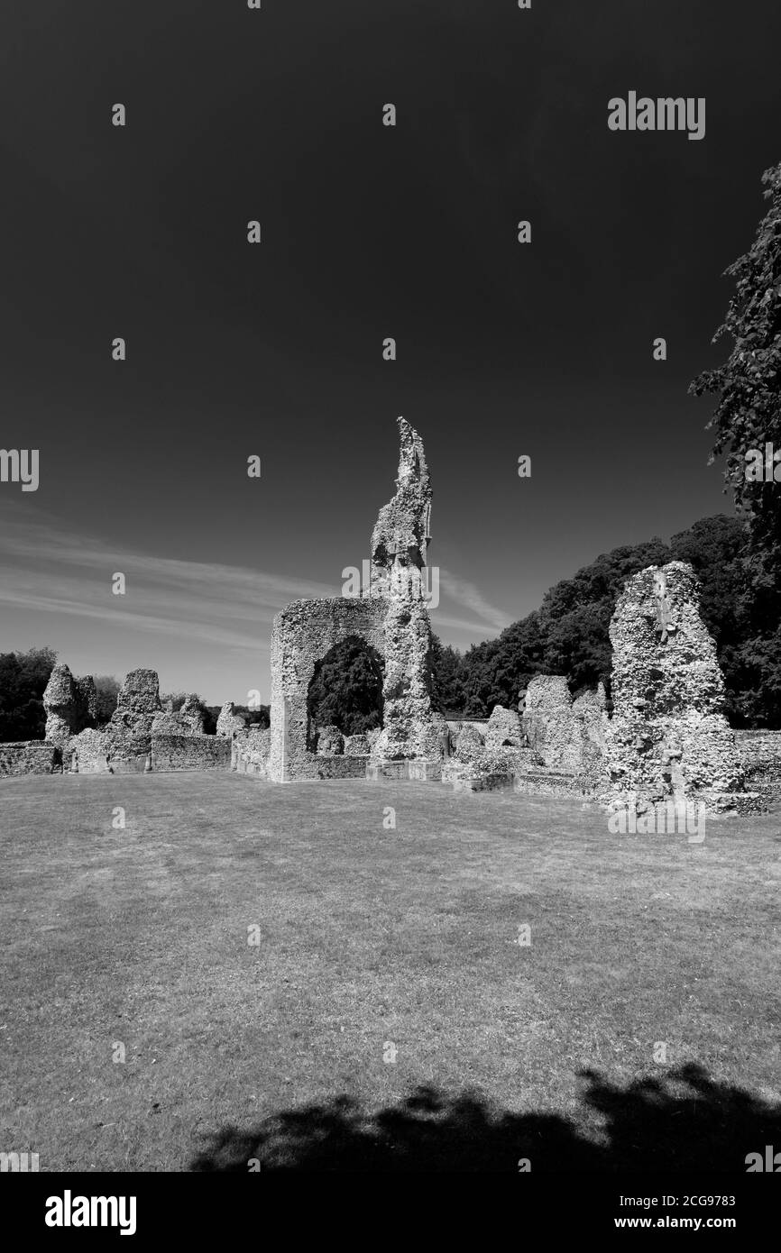 The ruins of Thetford Priory, one of the most important East Anglian ...