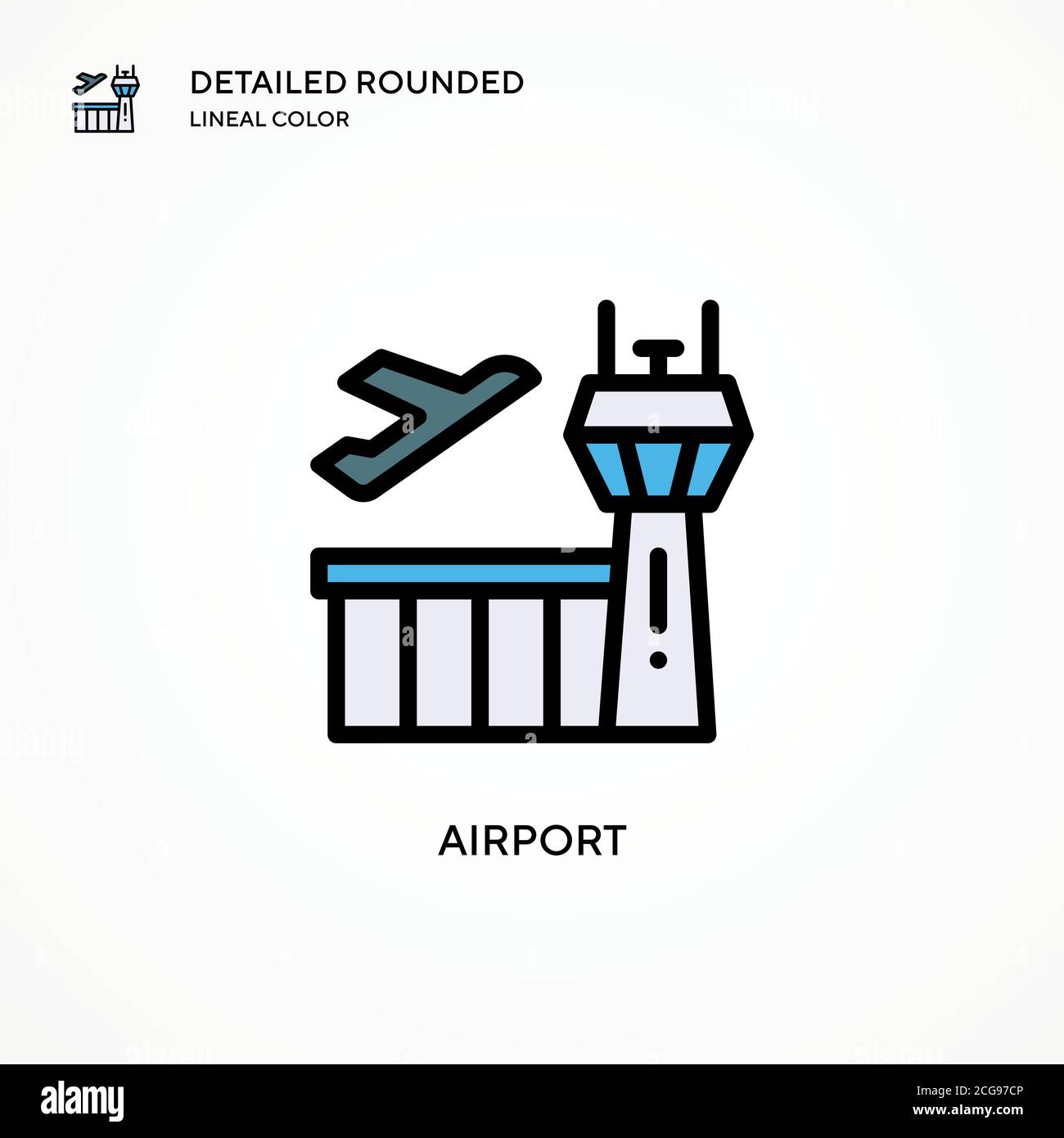 Airport vector icon. Modern vector illustration concepts. Easy to edit ...