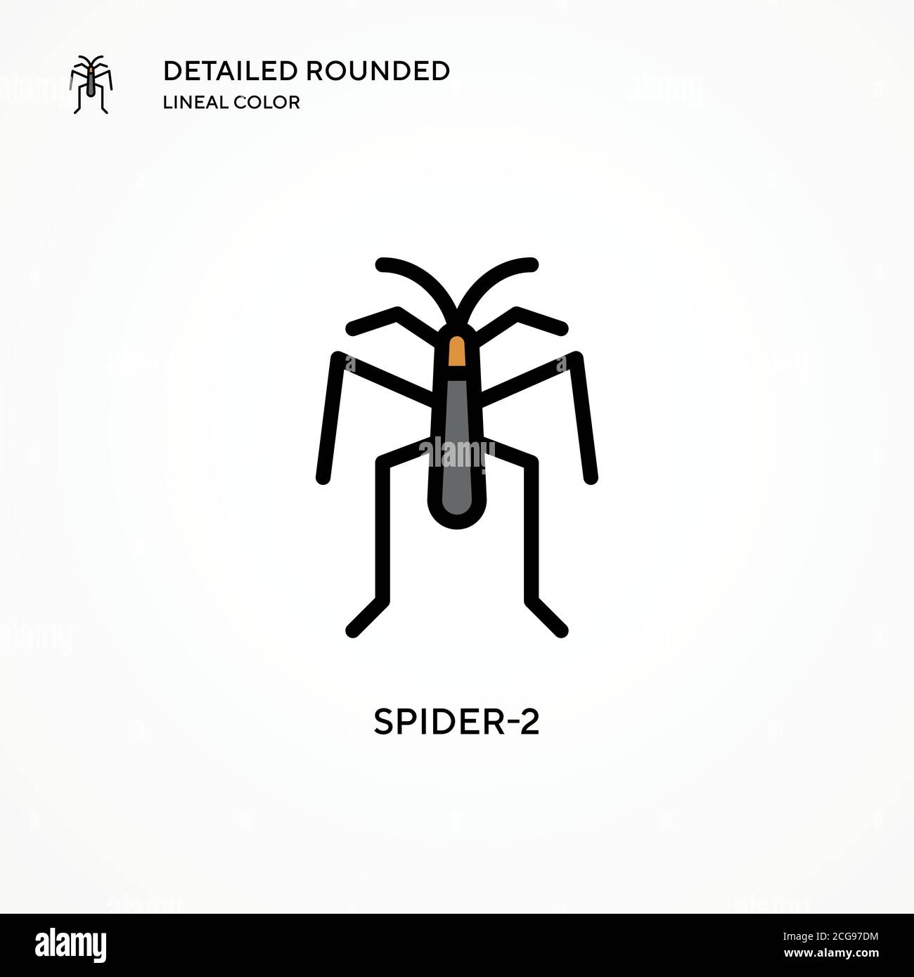 Spider-2 vector icon. Modern vector illustration concepts. Easy to edit ...