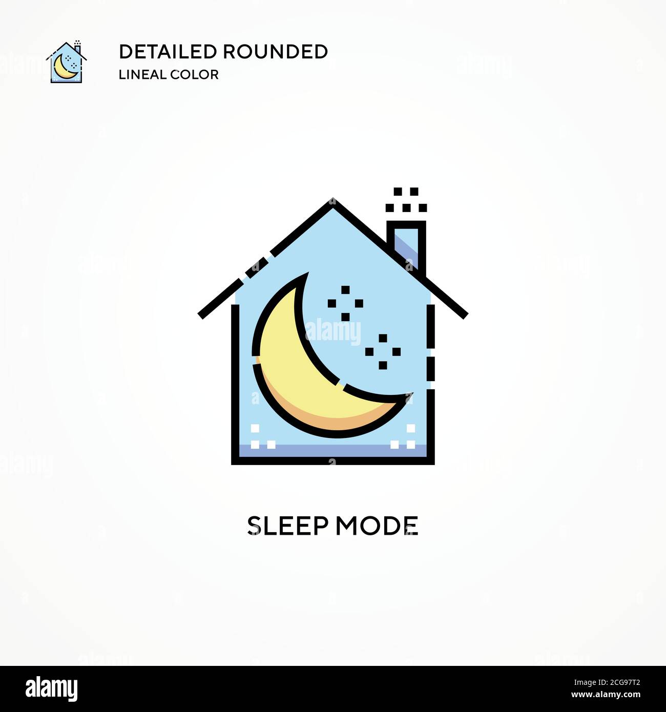 Sleep mode vector icon. Modern vector illustration concepts. Easy to ...