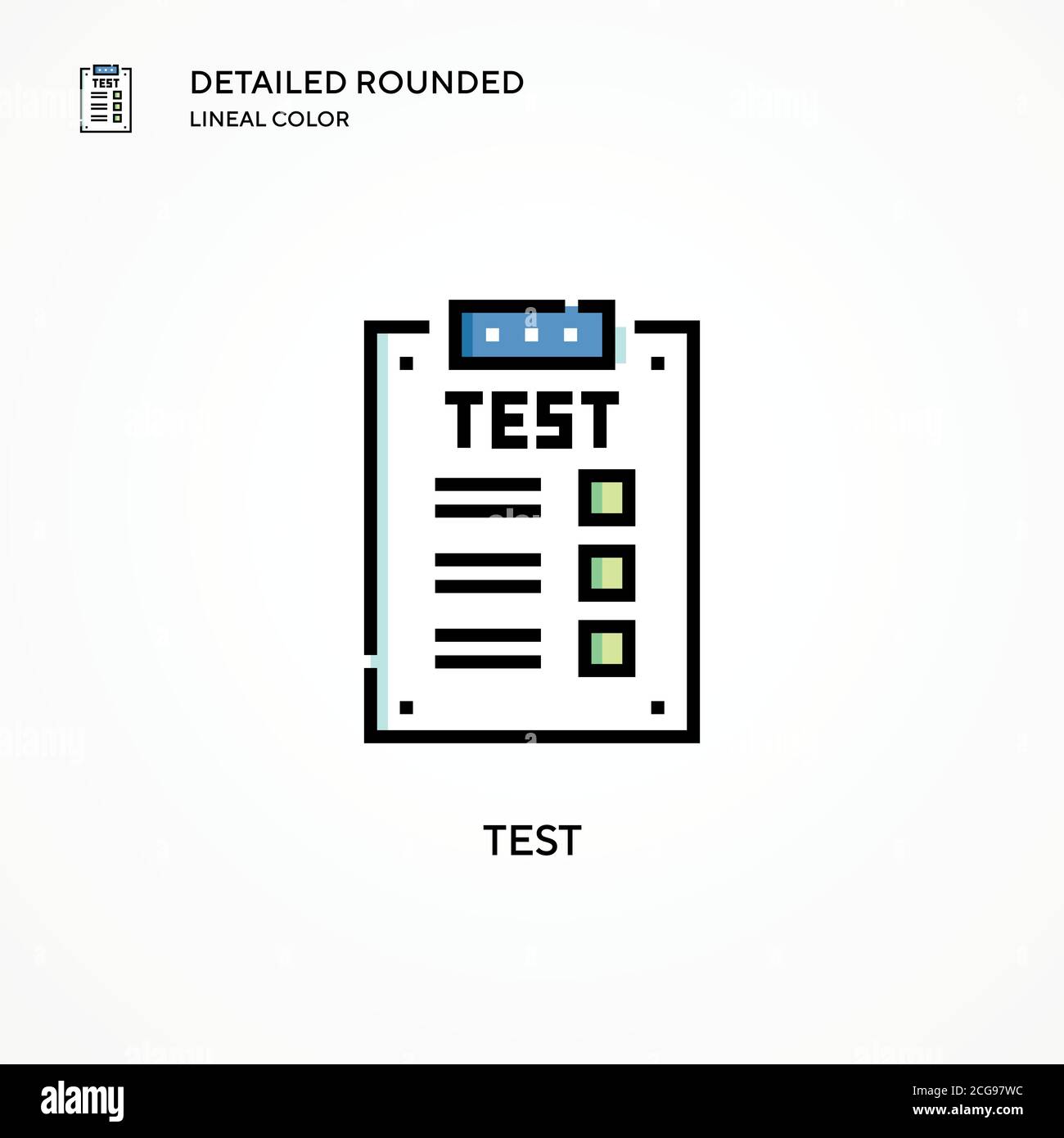 Test vector icon. Modern vector illustration concepts. Easy to edit and ...