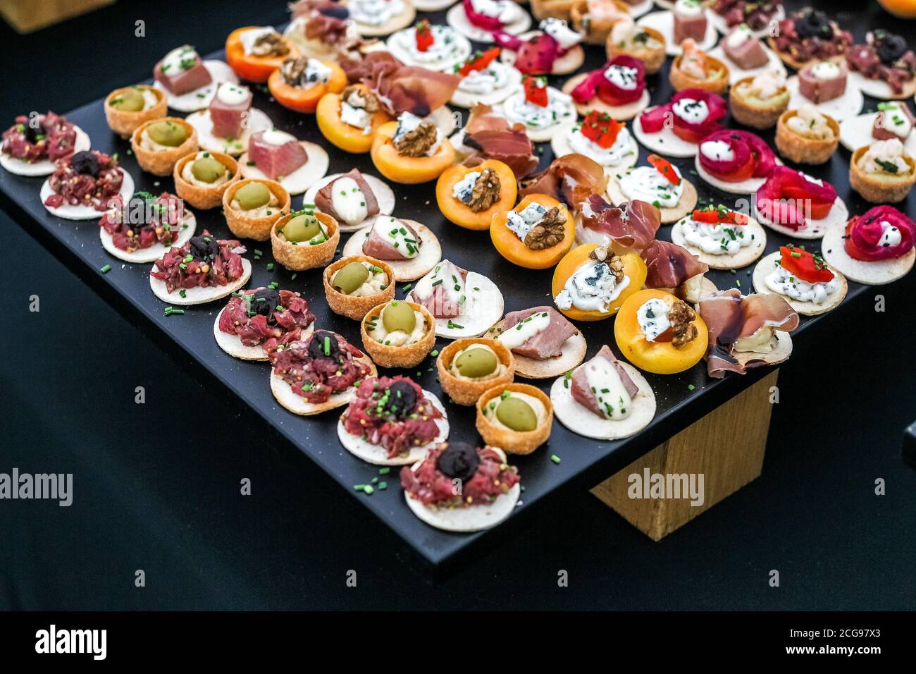 Catering service for guests. Luxury food Stock Photo - Alamy