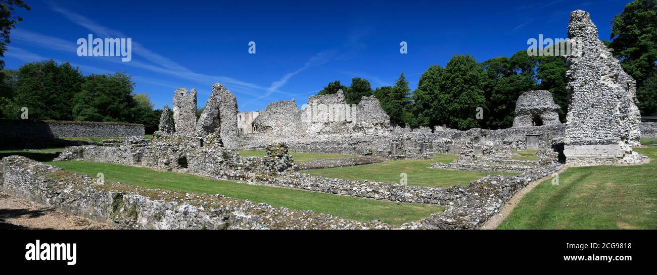 The ruins of Thetford Priory, one of the most important East Anglian ...