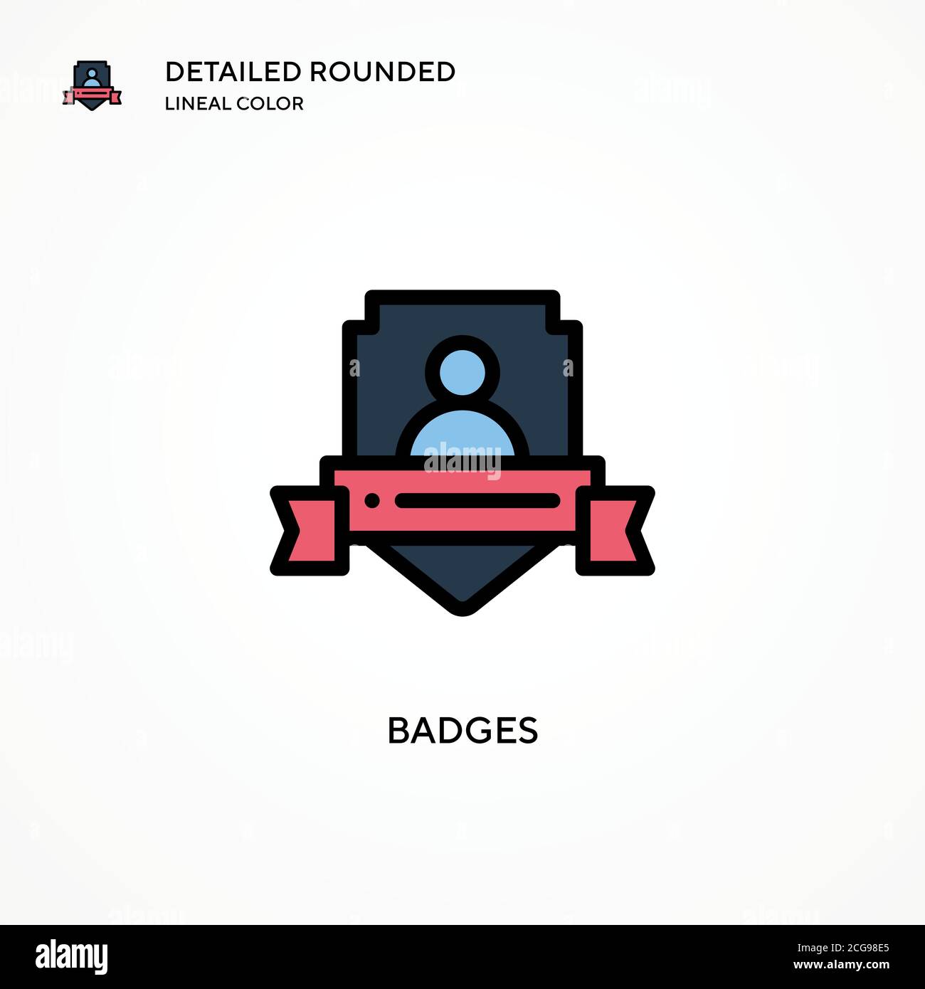 Badges vector icon. Modern vector illustration concepts. Easy to edit ...