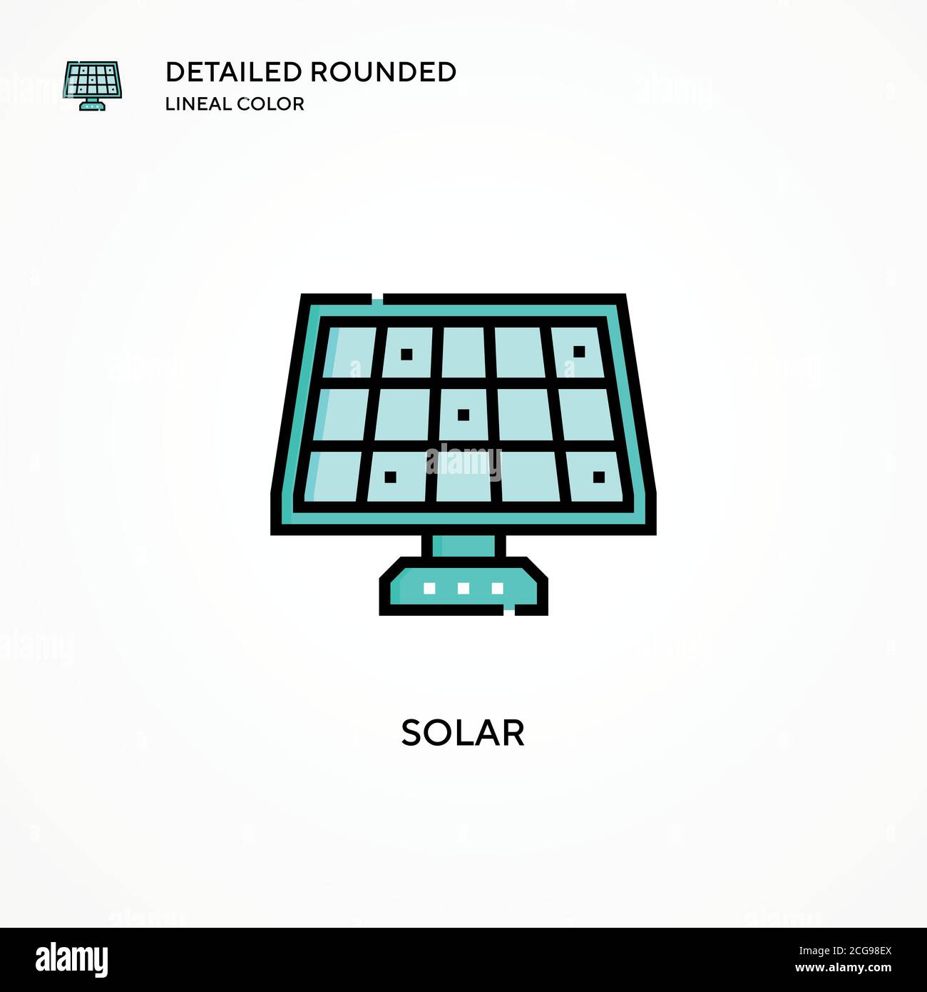 Solar vector icon. Modern vector illustration concepts. Easy to edit ...
