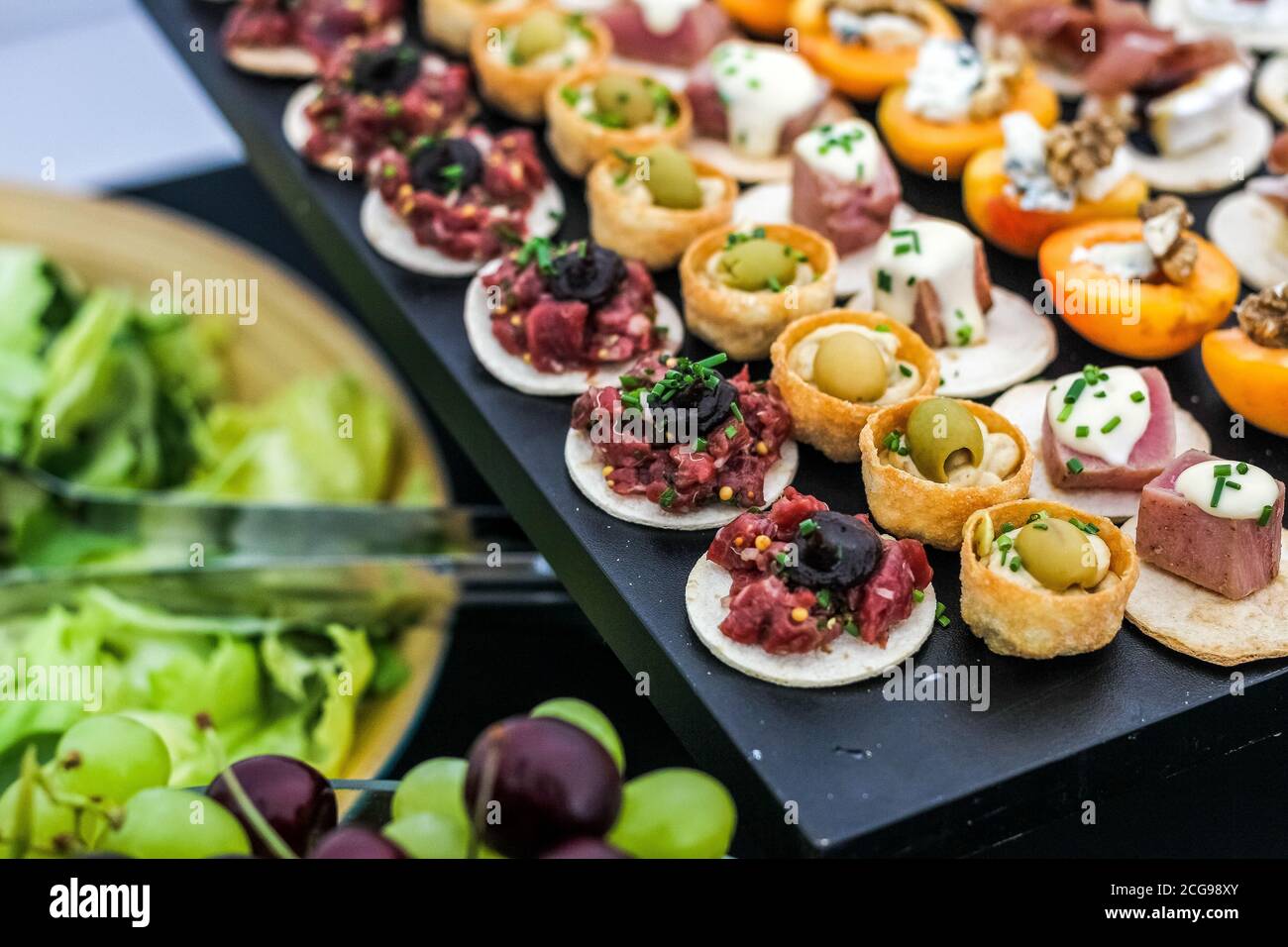 Catering service for guests. Luxury food Stock Photo - Alamy