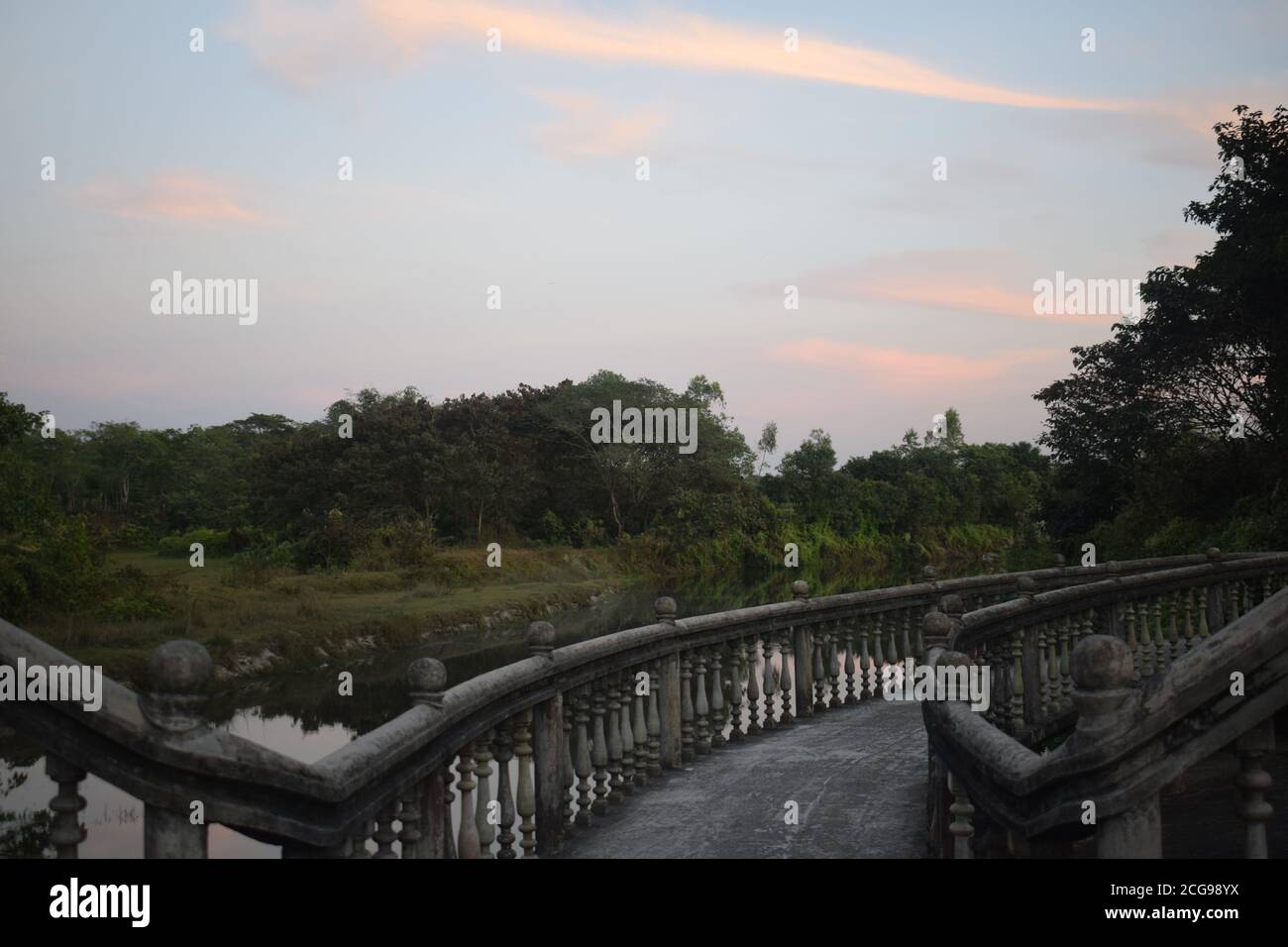 Beautiful walking bridge Stock Photo - Alamy