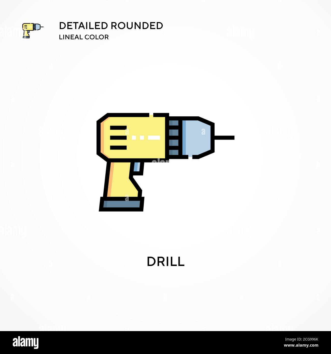 Drill vector icon. Modern vector illustration concepts. Easy to edit ...