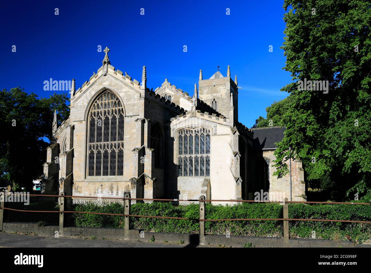 St Clements Church, Outwell village, West Norfolk, England; UK Stock ...
