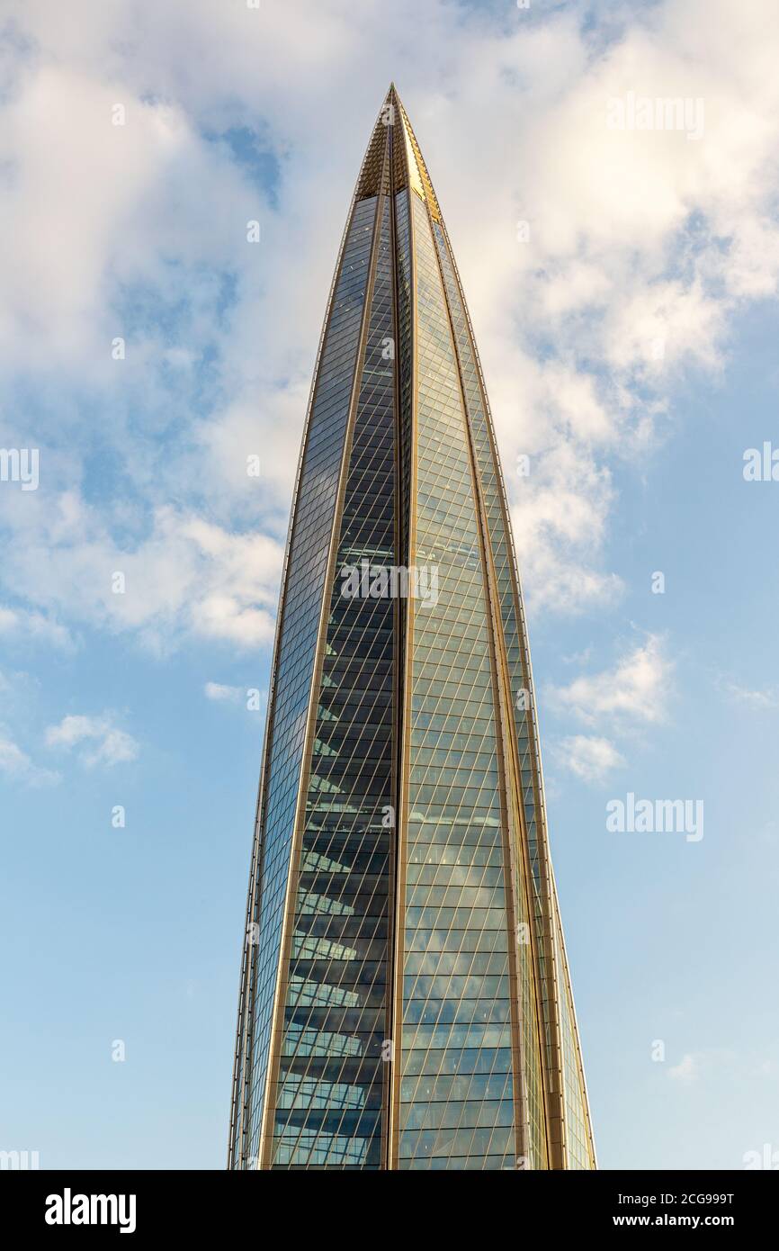 The Lakhta Center glass spire Stock Photo - Alamy