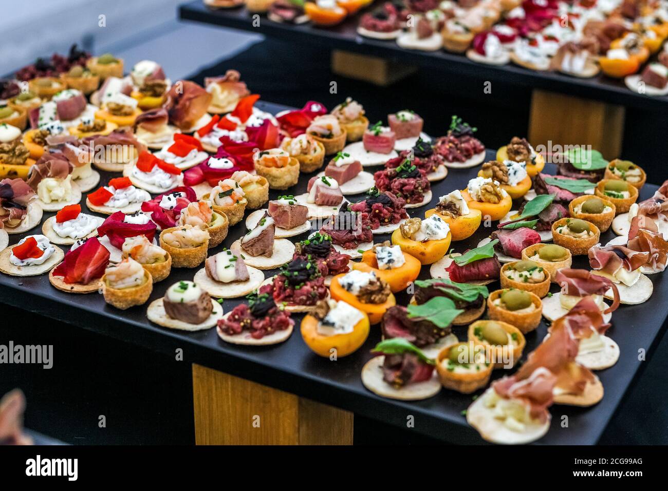 Catering service for guests. Luxury food Stock Photo - Alamy