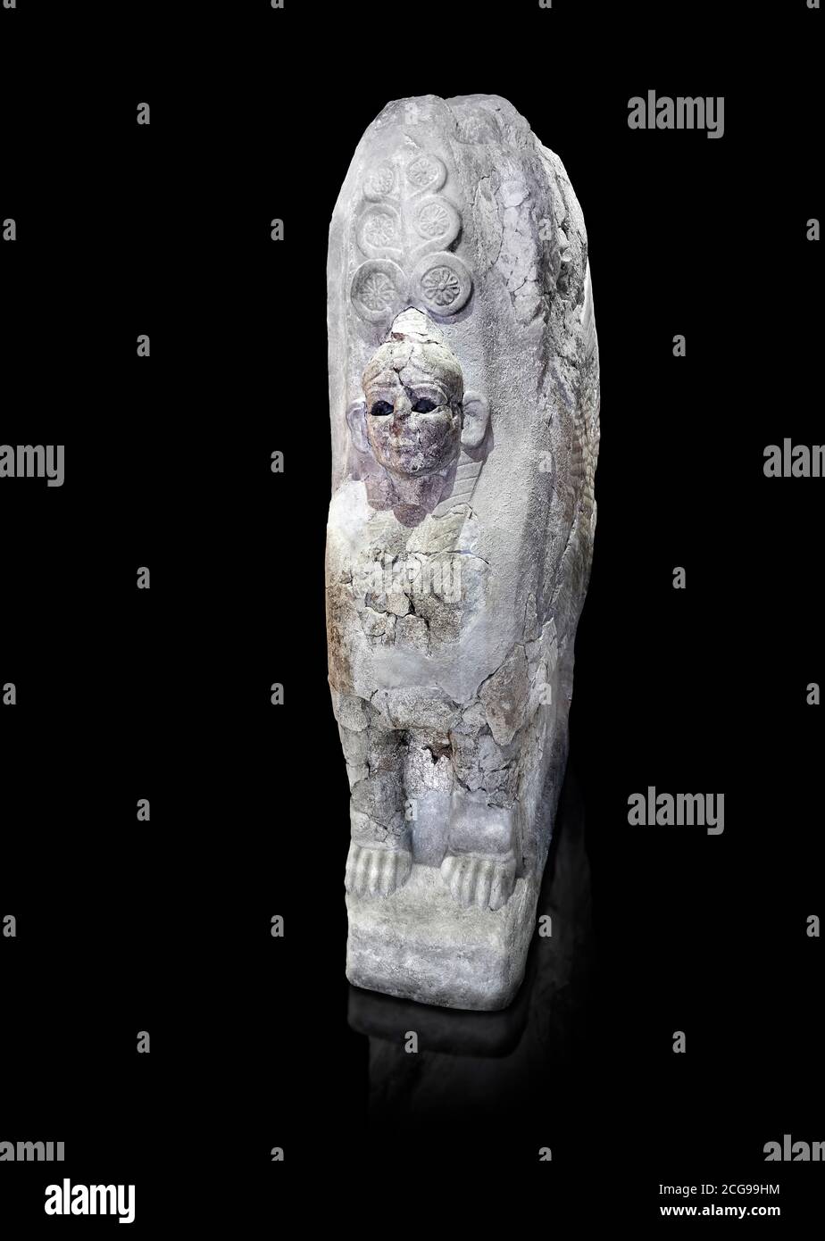 Hittite sphinx sculpture of one of the 4 sphinx's from the Sphinx gate ...