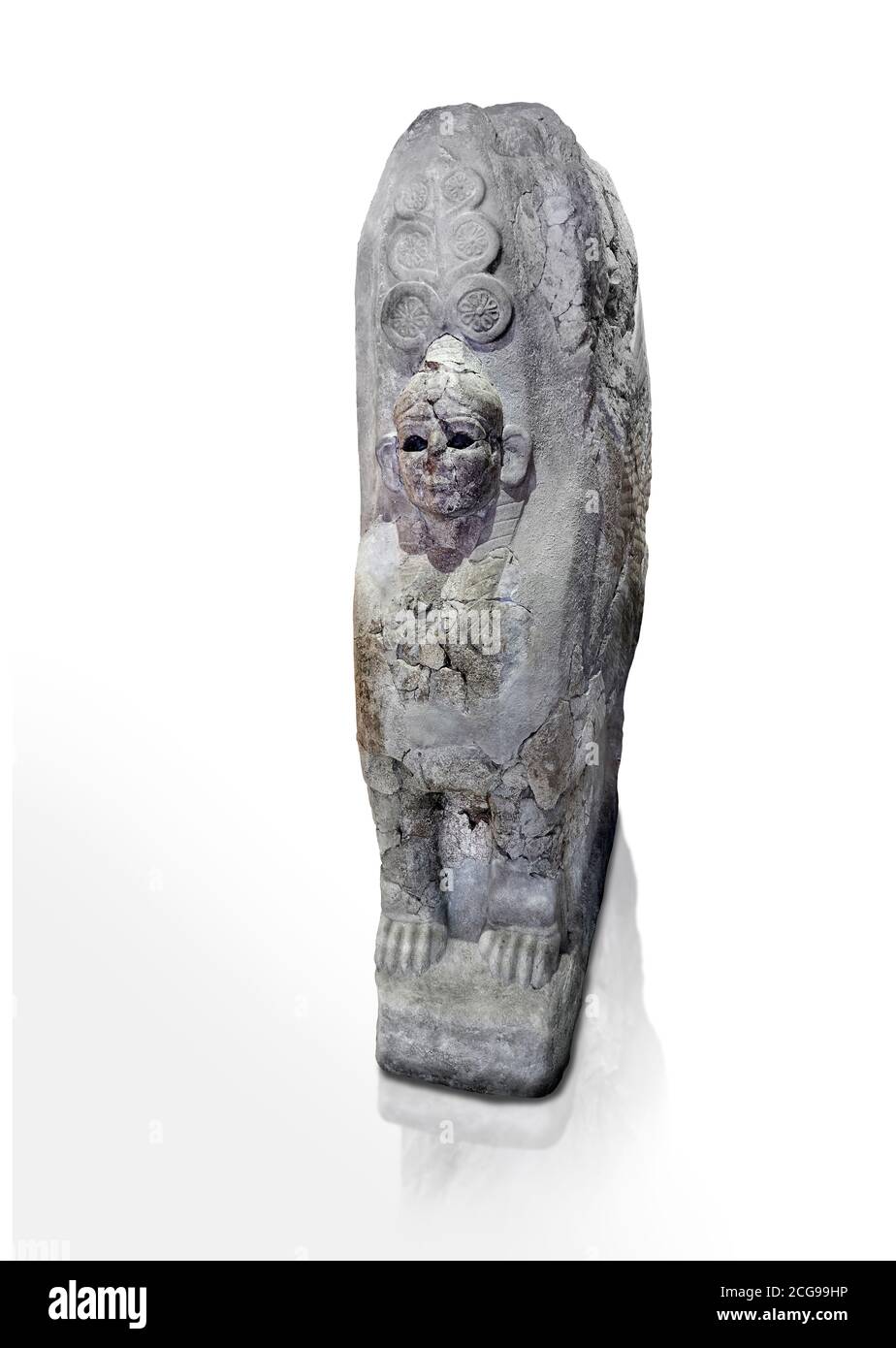 Hittite sphinx sculpture of one of the 4 sphinx's from the Sphinx gate ...