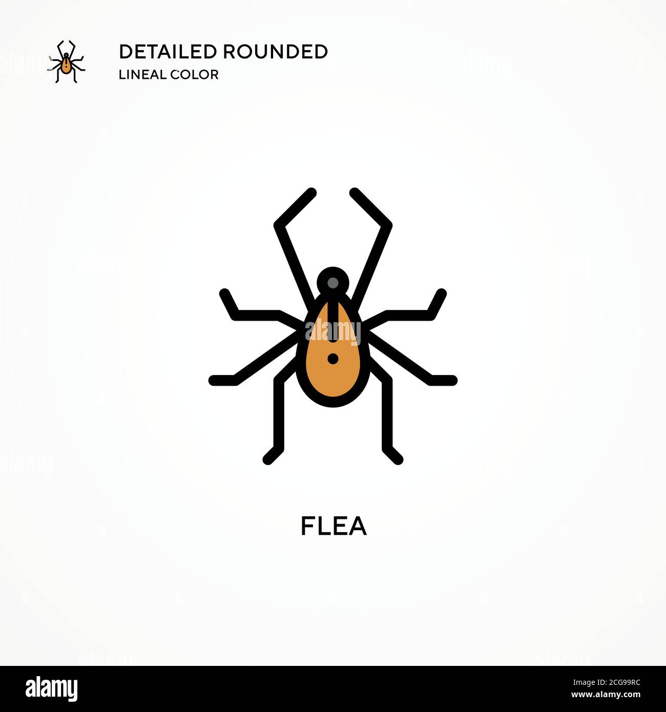 Flea vector icon. Modern vector illustration concepts. Easy to edit and ...
