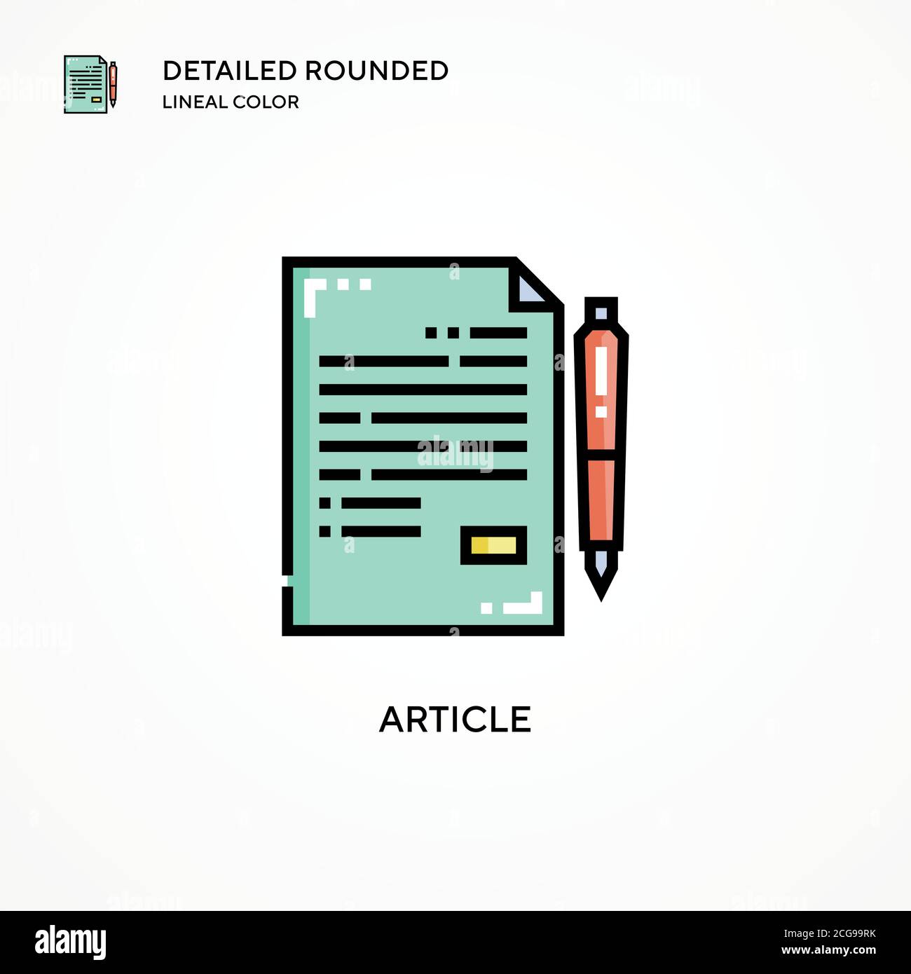 Article vector icon. Modern vector illustration concepts. Easy to edit ...