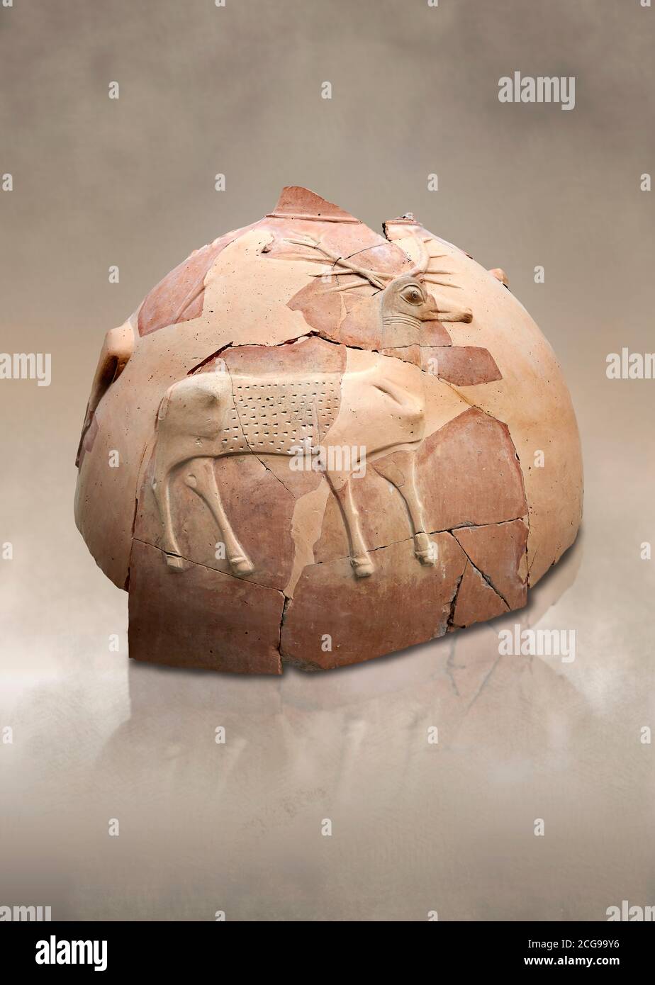 Hittite relief vas fragment depicting a deer, Hattusa, Hittite Old ...