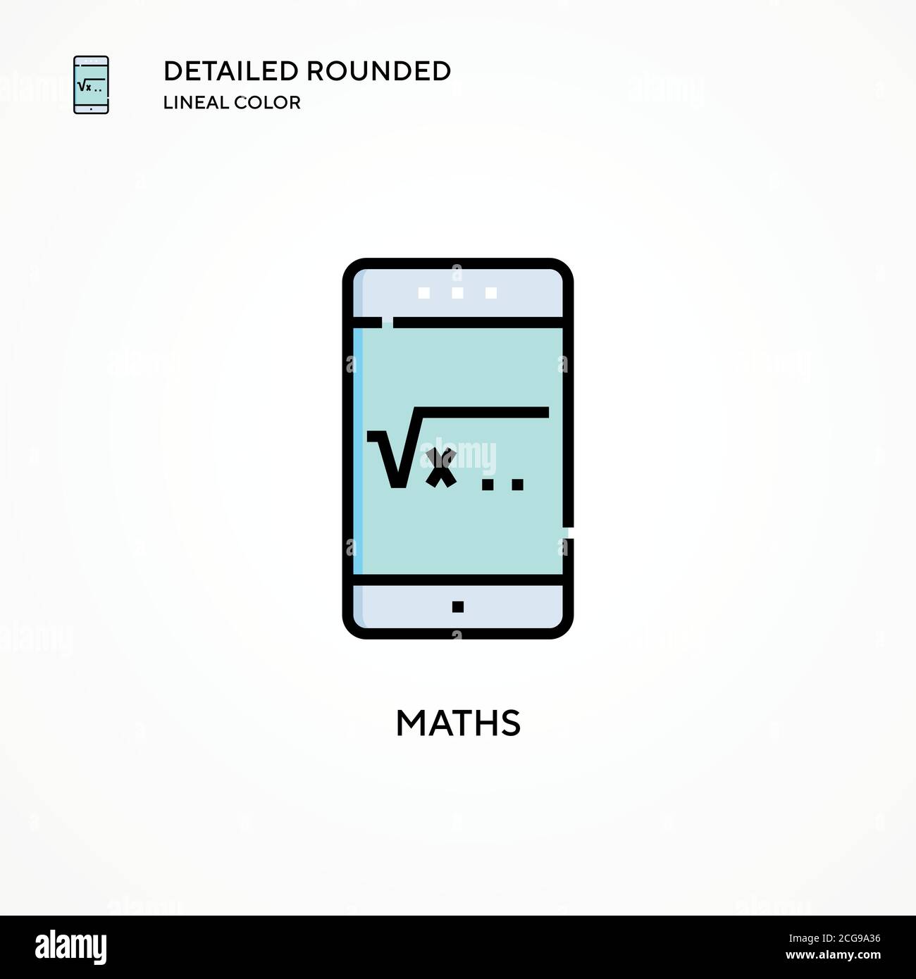 Maths vector icon. Modern vector illustration concepts. Easy to edit ...