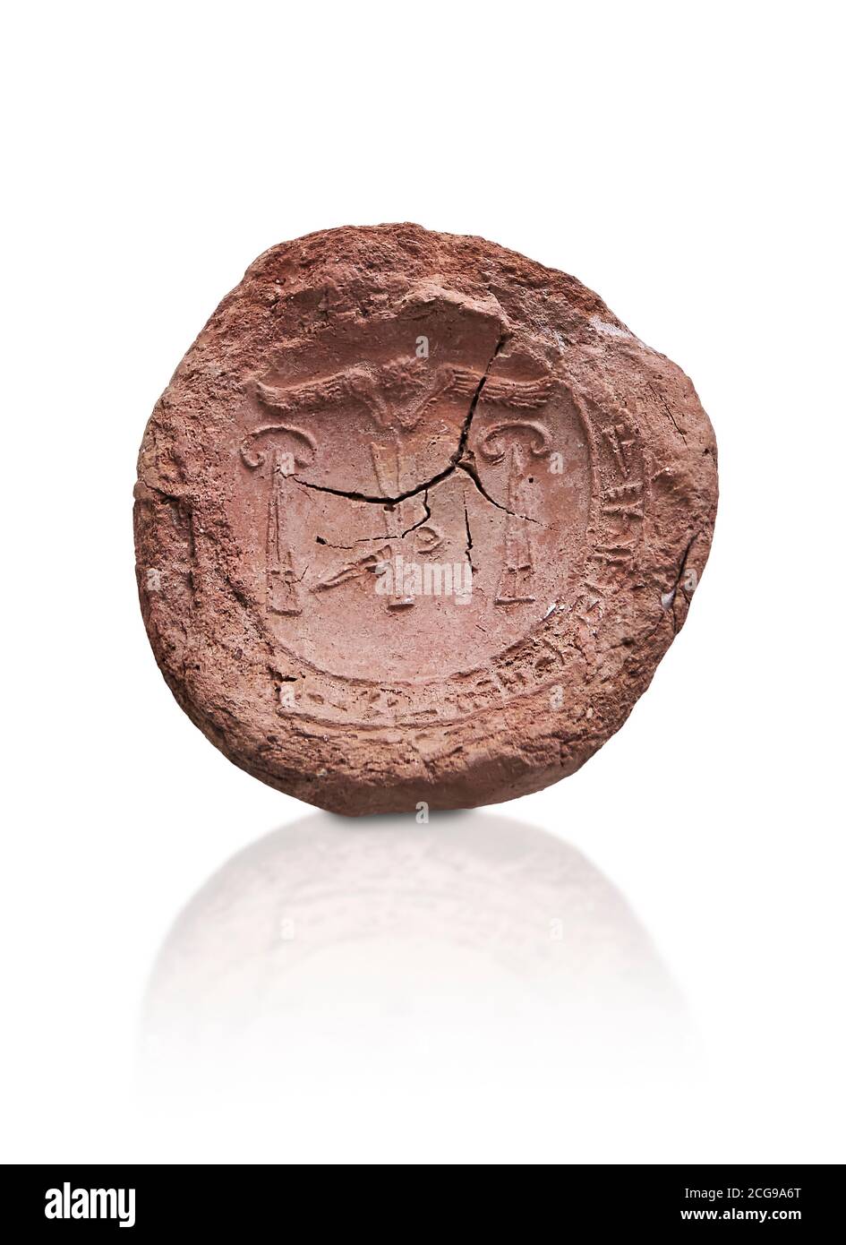 Hittite clay seal from Hattusa, Hittite Kingdom 1600-1200 BC, Bogazkale ...