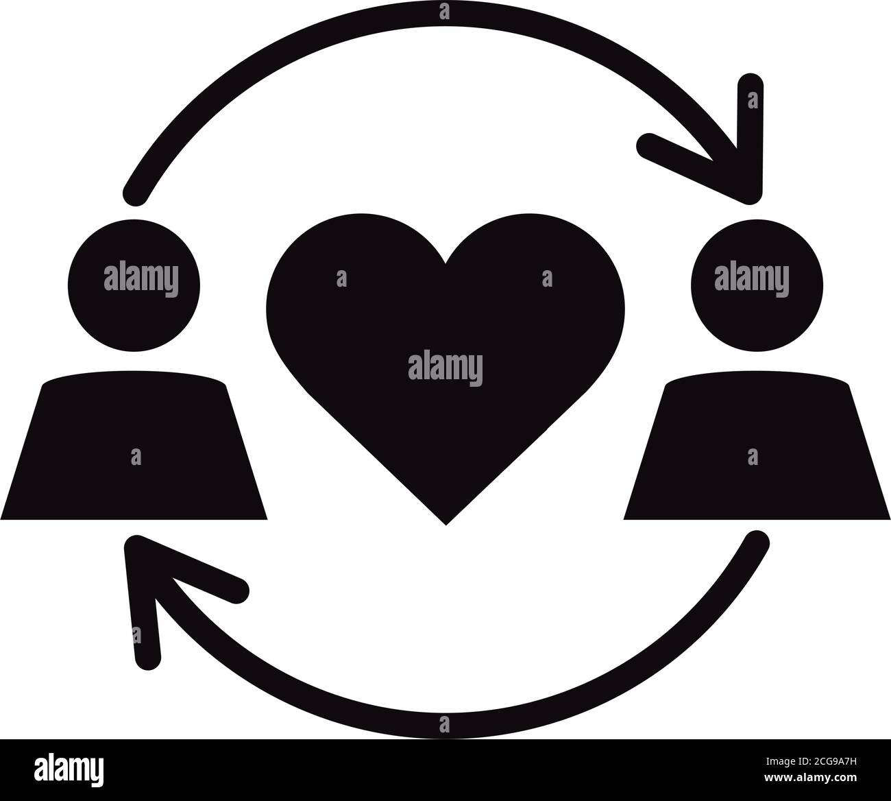 together, couple relationship romantic pictogram silhouette style ...