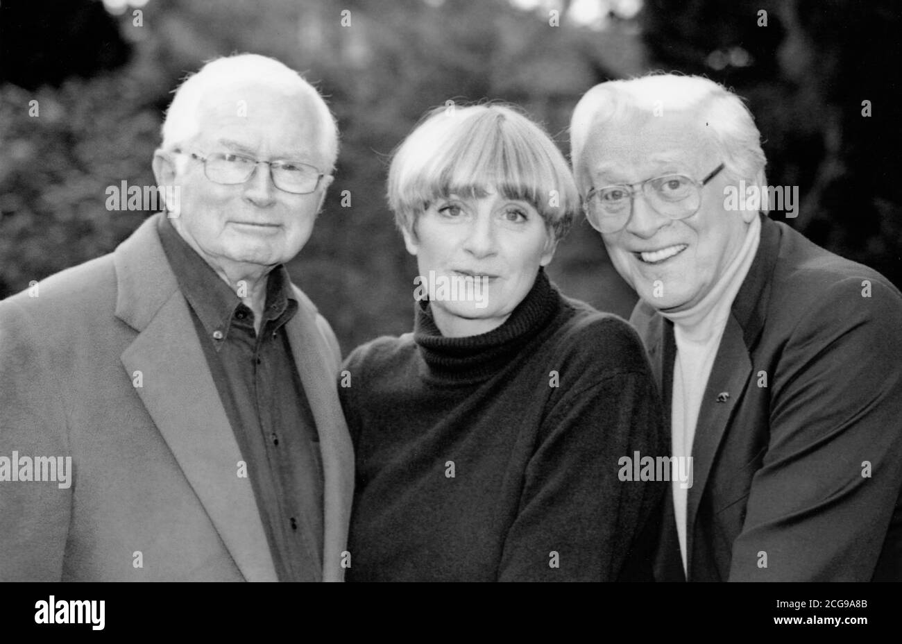London, UK. LIBRARY. David Croft, Victoria Wood and Jimmy Perry ...