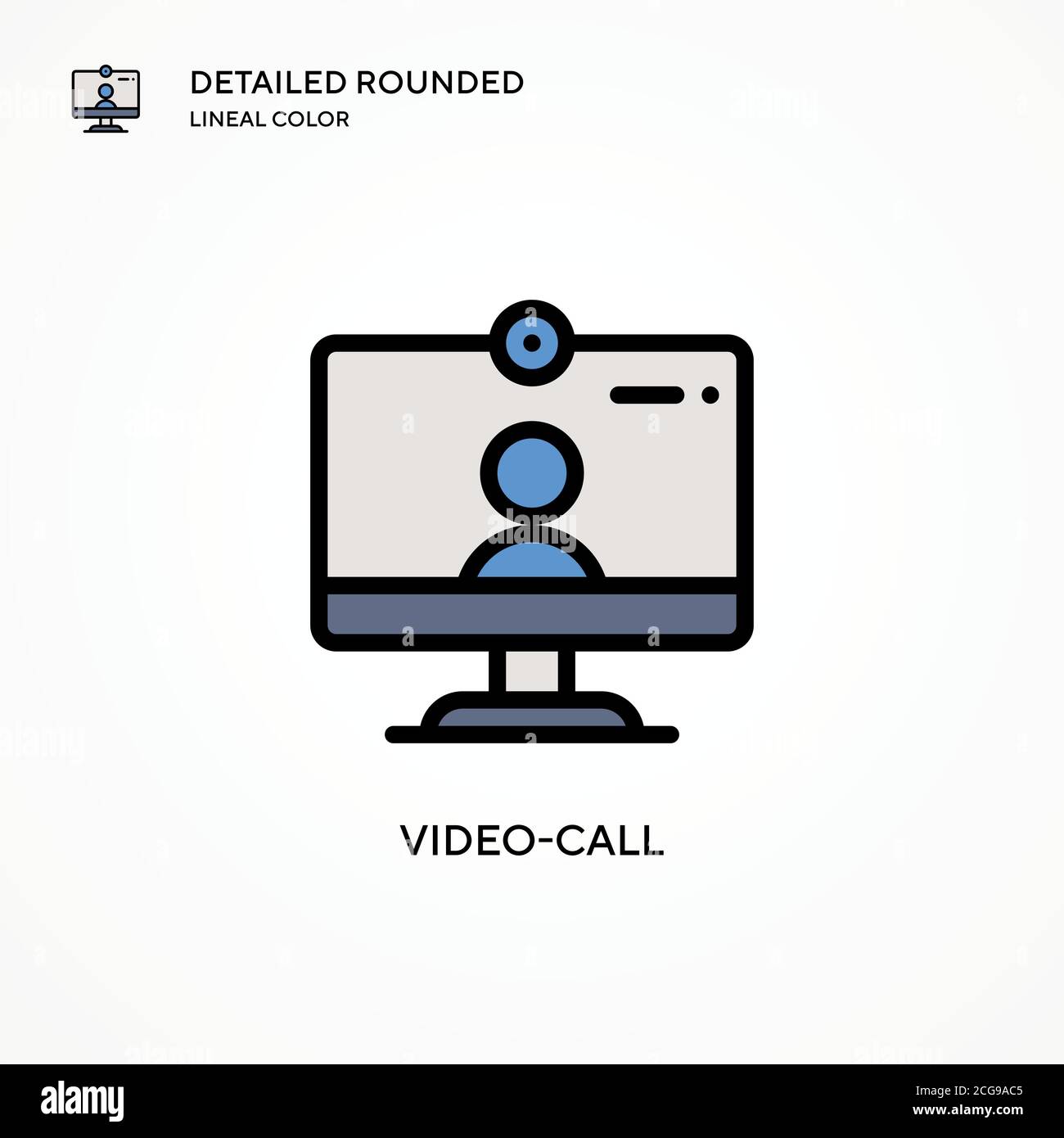 Video-call vector icon. Modern vector illustration concepts. Easy to ...