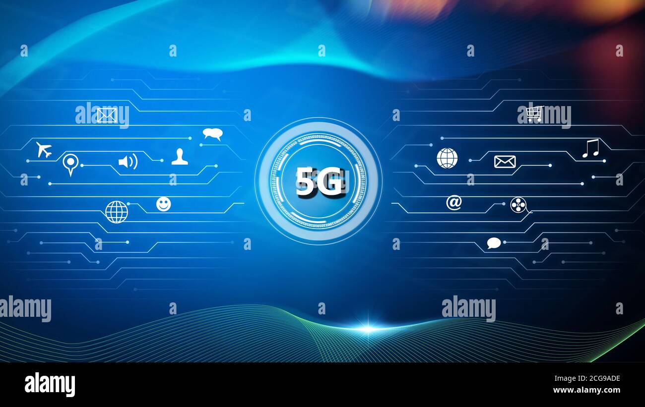 5 g computer graphics Stock Photo - Alamy