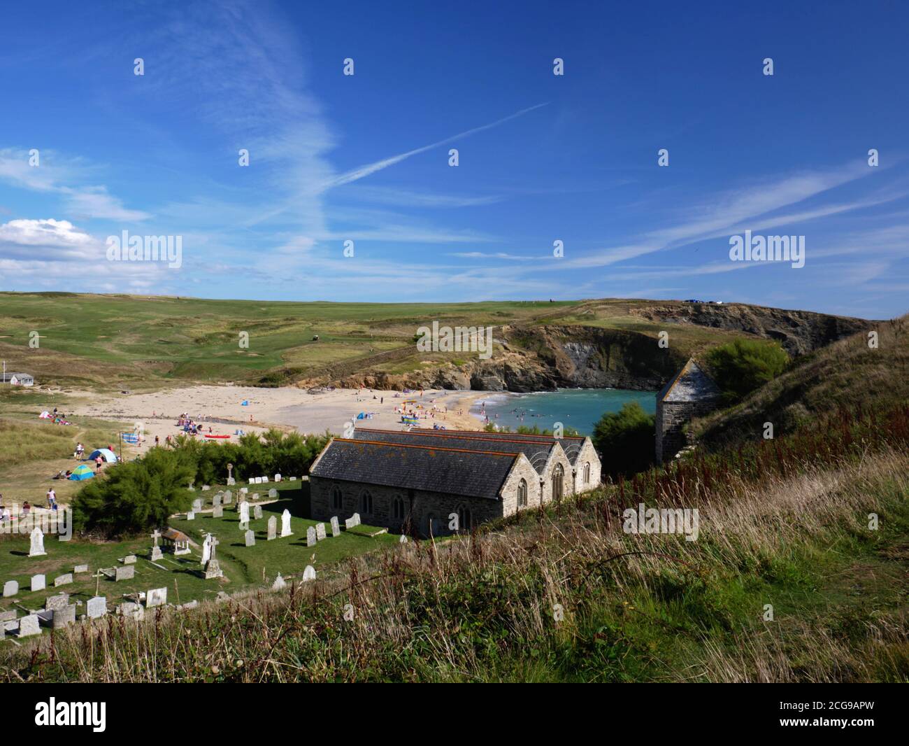 St Winwaloe, Church Cove, Gunwalloe, Cornwall Stock Photo - Alamy