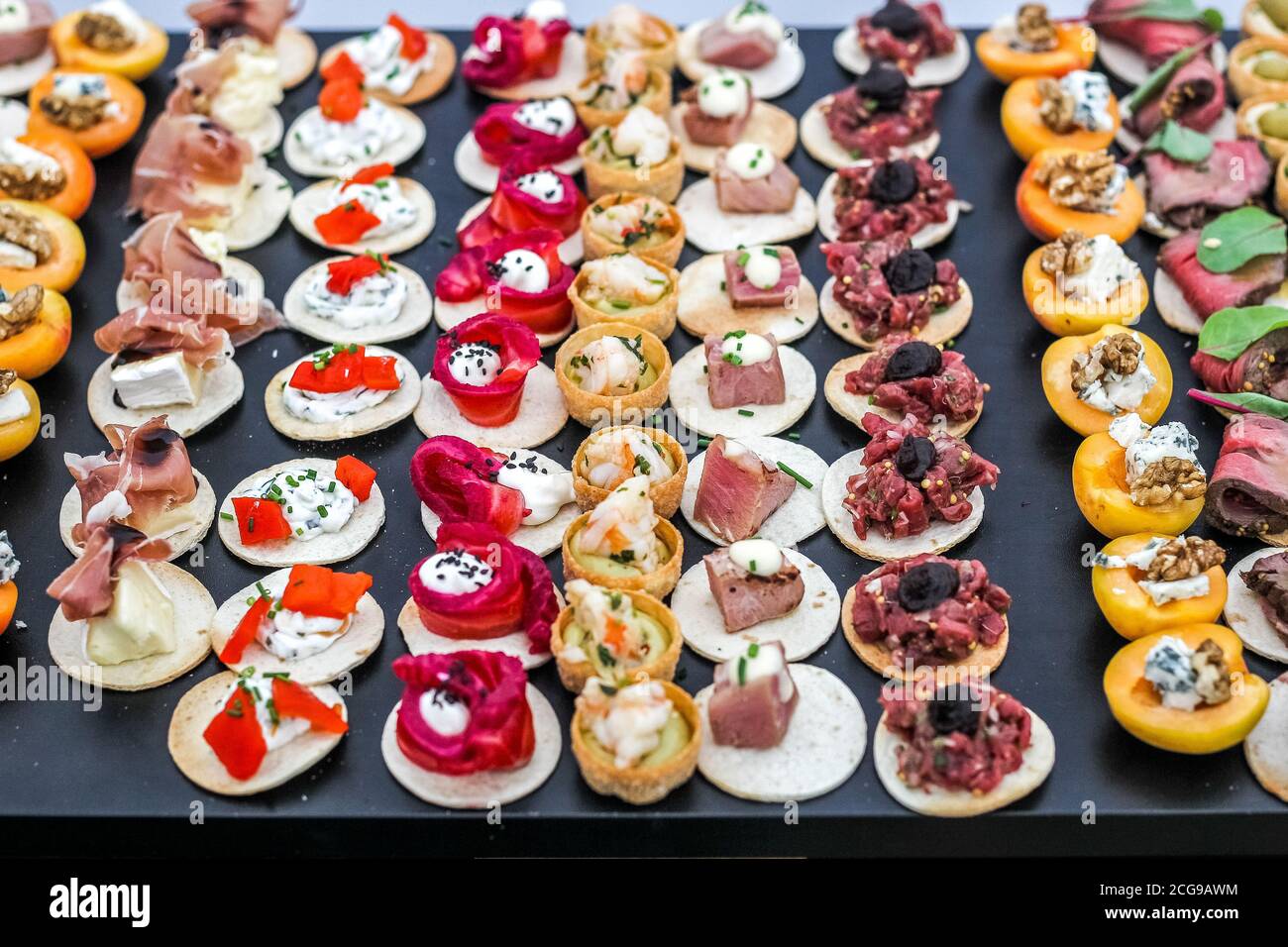 Catering service for guests. Luxury food Stock Photo - Alamy