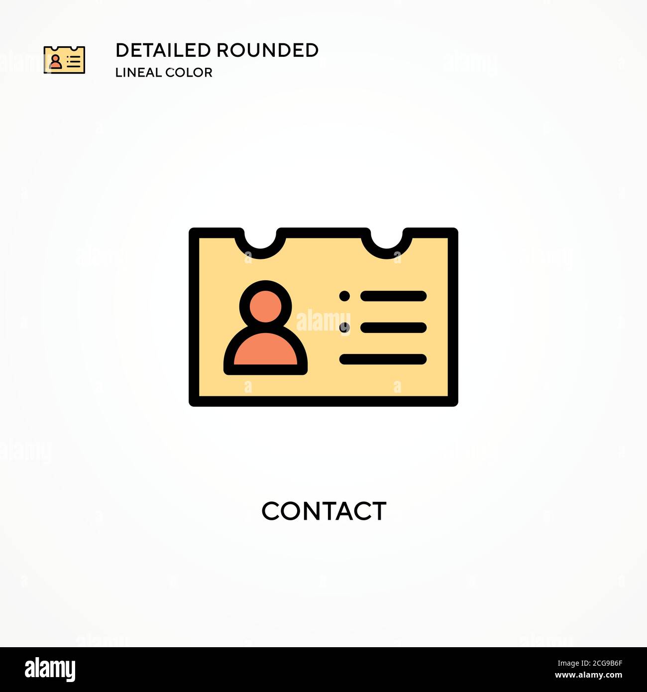 Contact vector icon. Modern vector illustration concepts. Easy to edit ...
