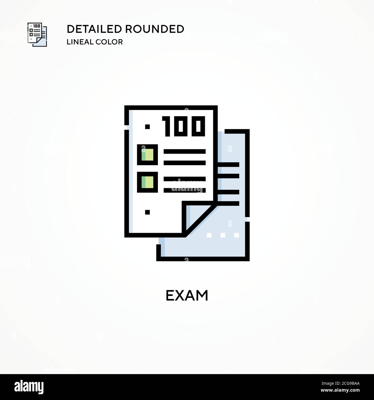 Exam vector icon. Modern vector illustration concepts. Easy to edit and ...